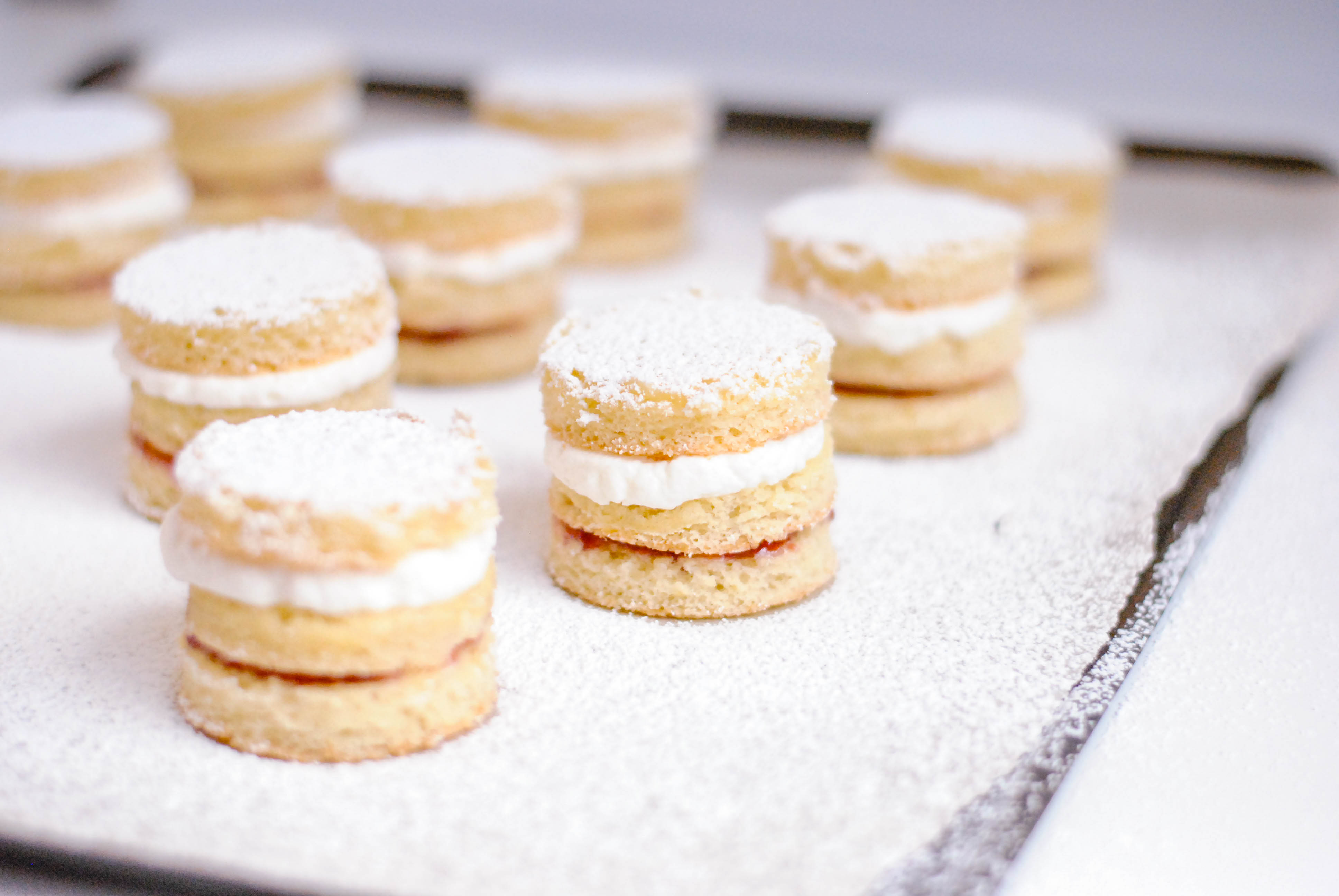 Baking Through Fika: Mini Victoria Sandwich Cakes – Hottie Biscotti